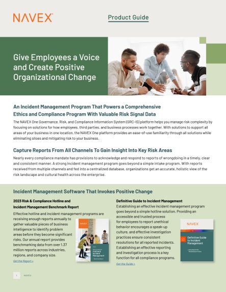 Give Employees a Voice and Create Positive Organizational Change | NAVEX UK
